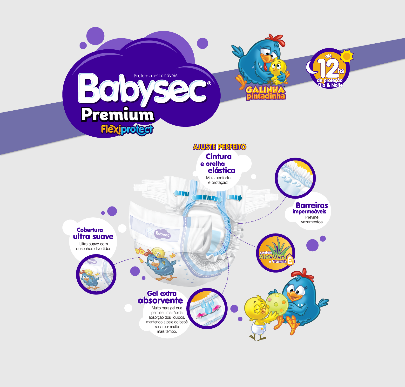 Babysec Brasil - Babysec premium galinha pintadinha